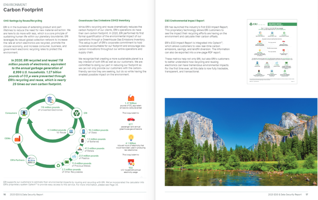 ERI Releases 2020 ESG & Data Security Report - ERI